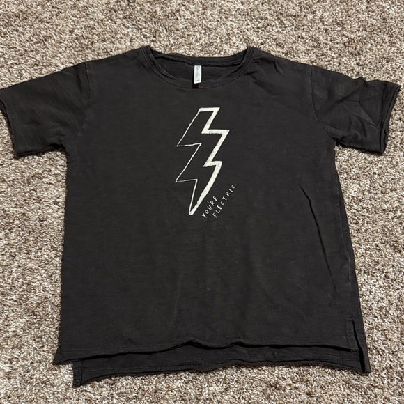 Rylee + Cru | Shirts & Tops | Rylee Cru Black Kids Tshirt With ...